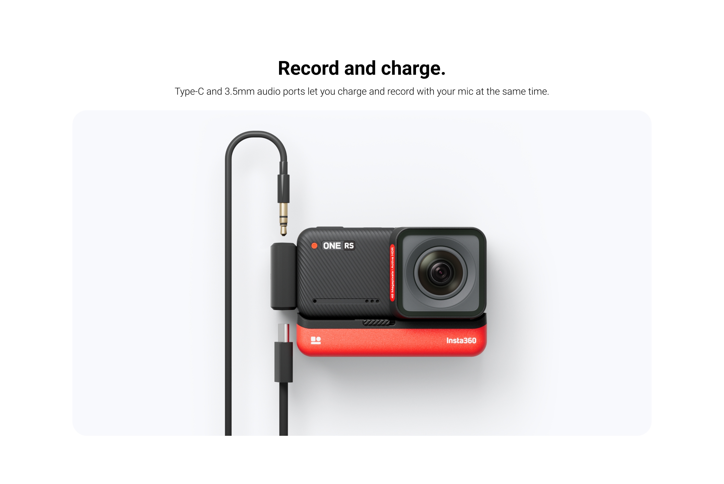 Insta360 Horizontal Microphone Adapter for ONE RS - Airytek