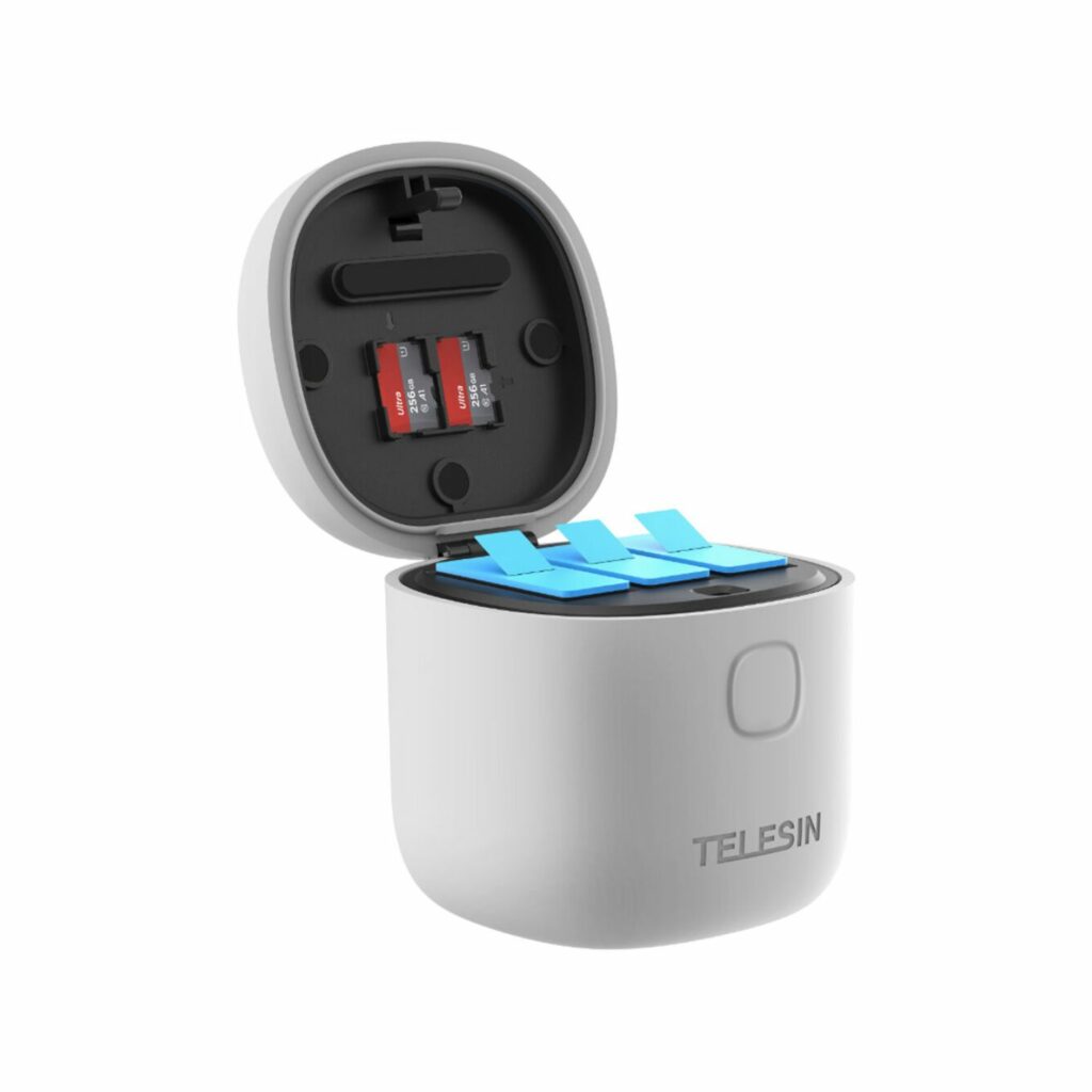 TELESIN All-In Battery Charging Box and TF Card Reader for GoPro HERO9 ...